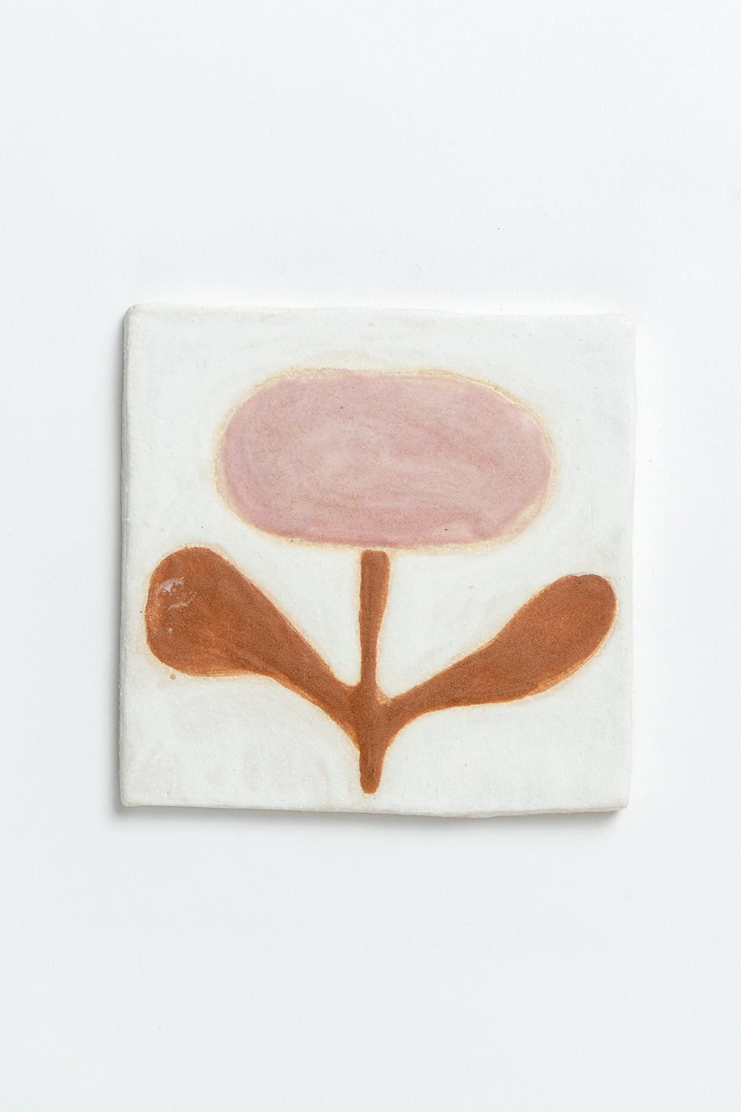 Hand Painted 'Tulip' Ceramic Tile Red & Pink – MIMMO Studios